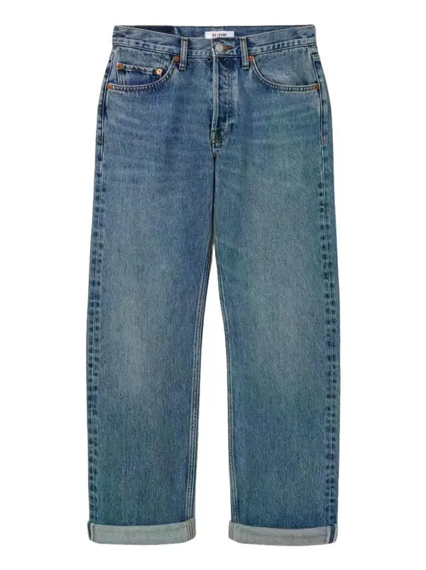 RE/DONE Beau Straight-leg Jeans - Blue
