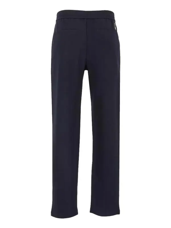 Emporio Armani Jersey Piqué Travel Essential Pants - Blue