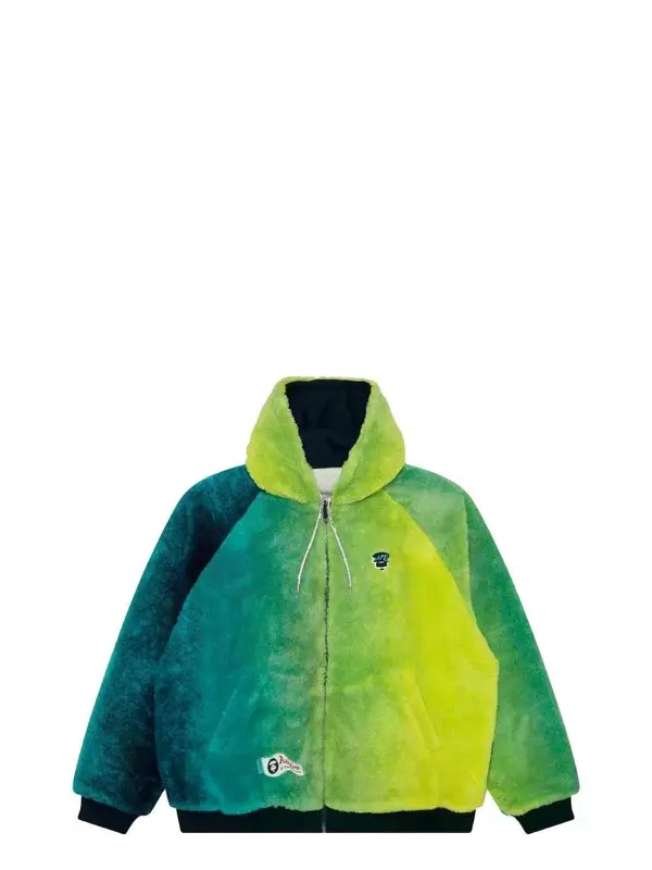 AAPE BY *A BATHING APE Moonface Logo Gradient Hoodie - Green