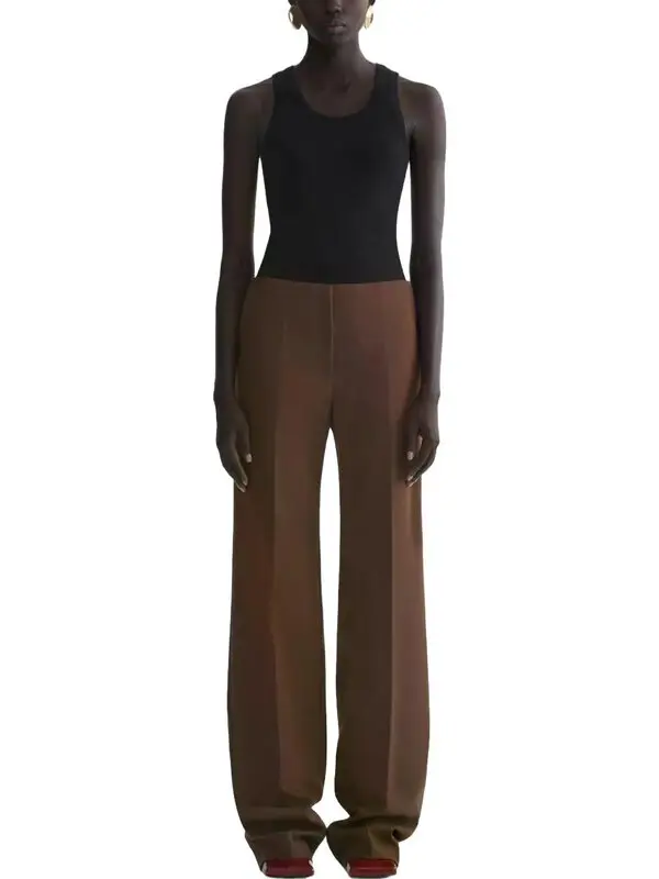 MUGLER Ribbed Tank Top - Black