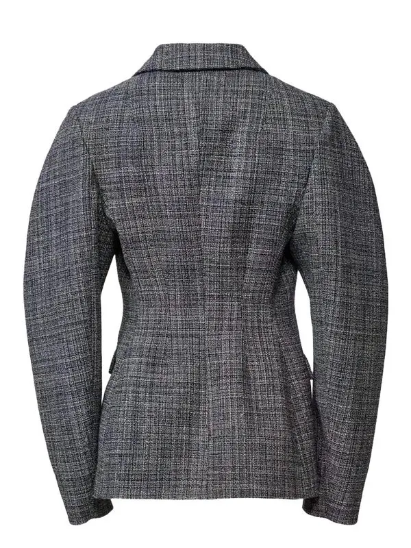 Fabiana Filippi Double-breasted Tweed Jacket - Grey