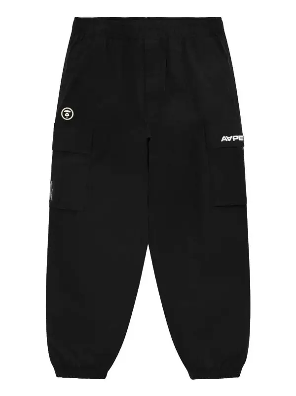 AAPE BY *A BATHING APE Logo-patch Cargo Track Pants - Black