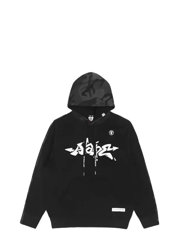 AAPE BY *A BATHING APE Camo-panelled Hoodie - Black