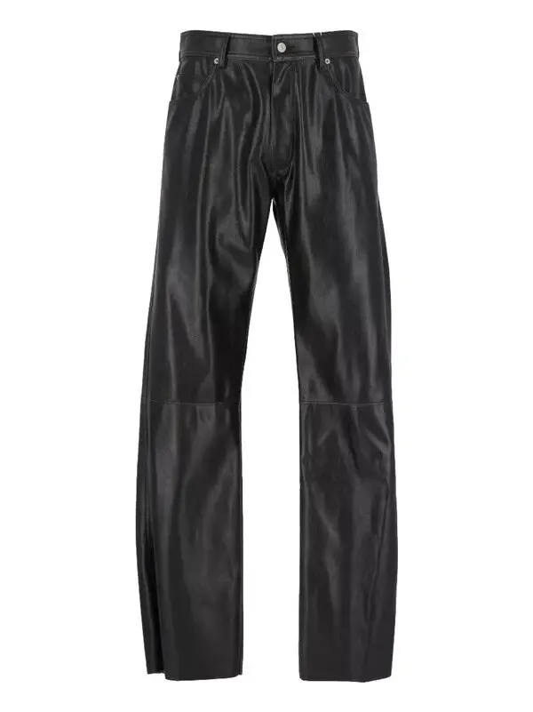 MAISON MARGIELA Leather-effect Trousers - Black