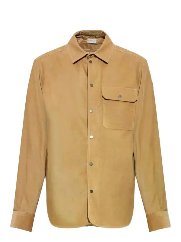 Moncler Corduroy Shirt - Neutrals