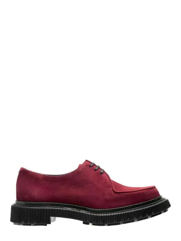 ADIEU PARIS Type 124 Lace-up Suede Shoes - Red