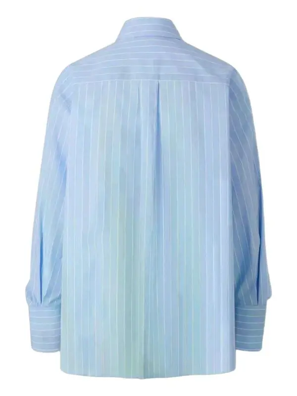 Dorothee Schumacher Striped Tie-detail Shirt - Blue
