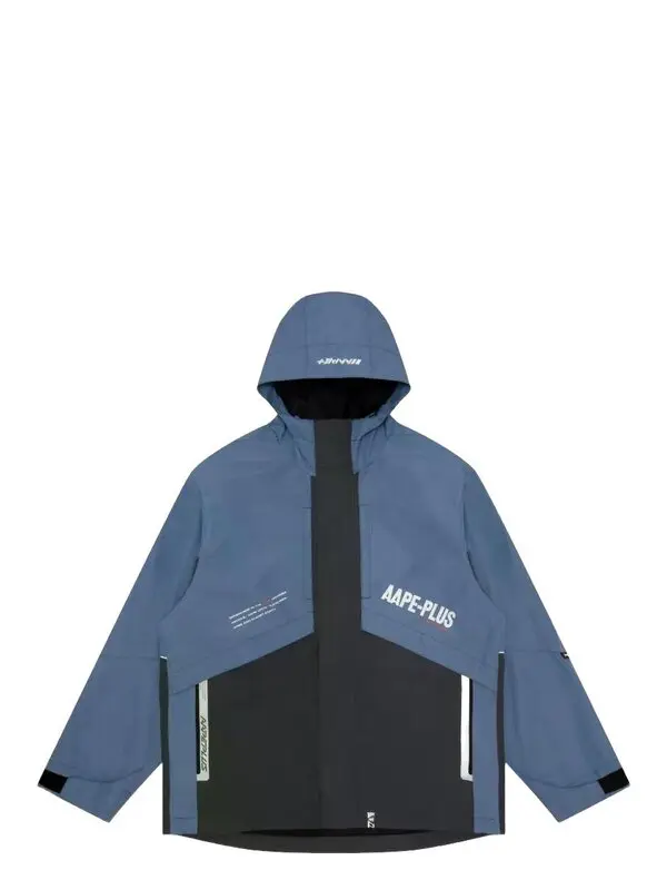 AAPE BY *A BATHING APE Panelled Hooded Jacket - Blue