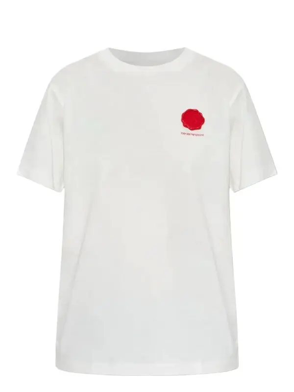 Emporio Armani Mercerized Cotton T-shirt - White