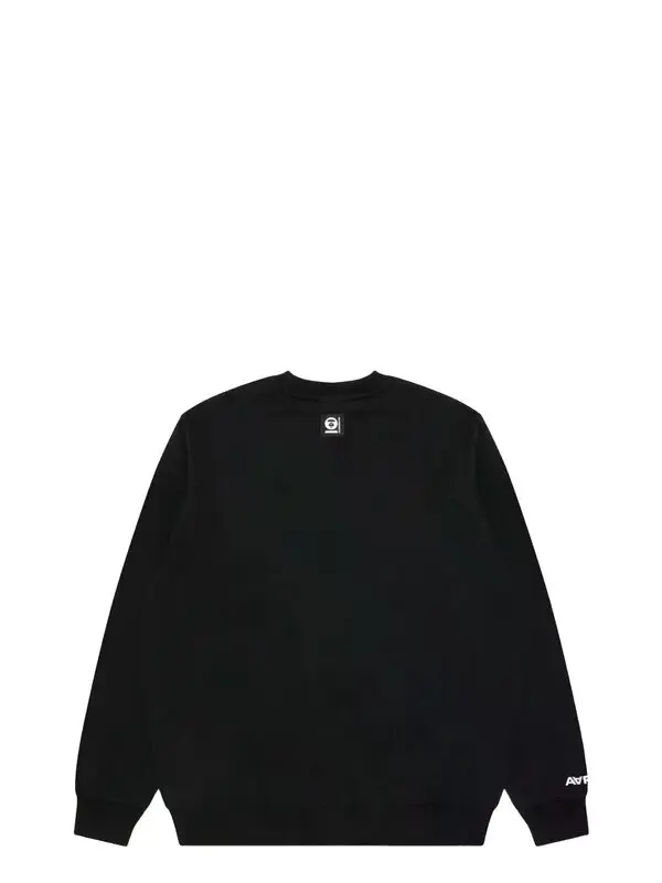 AAPE BY *A BATHING APE Embroidered Heart Patch Sweatshirt - Black