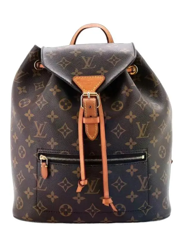LOUIS VUITTON Montsouris Monogram Canvas Backpack - Brown