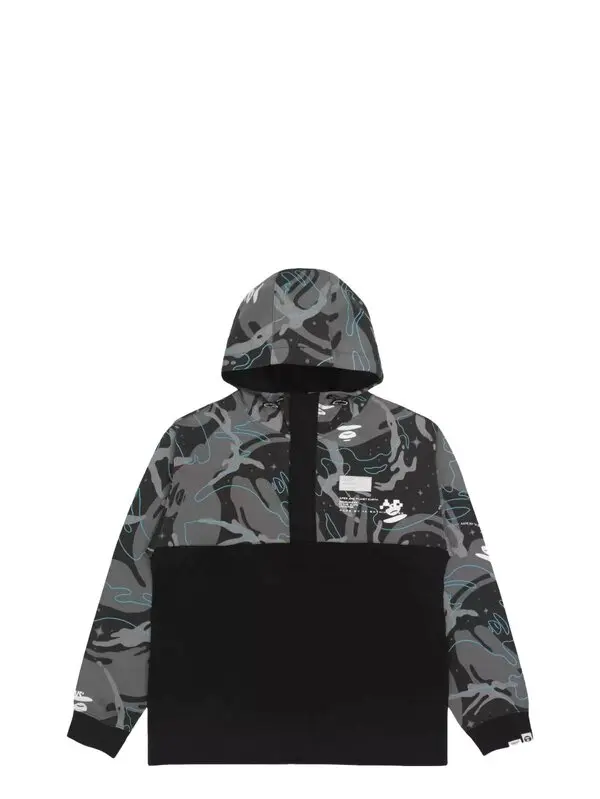 AAPE BY *A BATHING APE Camouflage Print Hoodie - Black