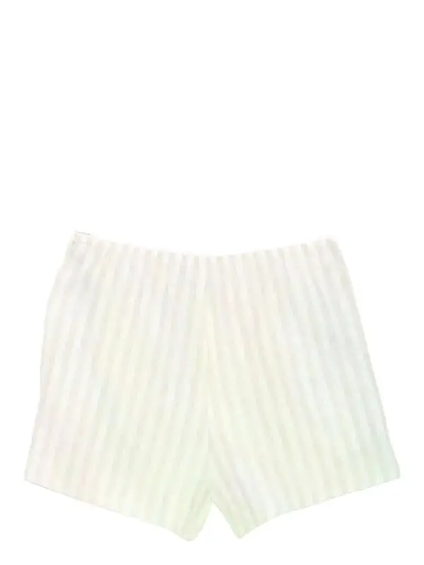 BAMBAH Pinstripe Linen Shorts - Grey