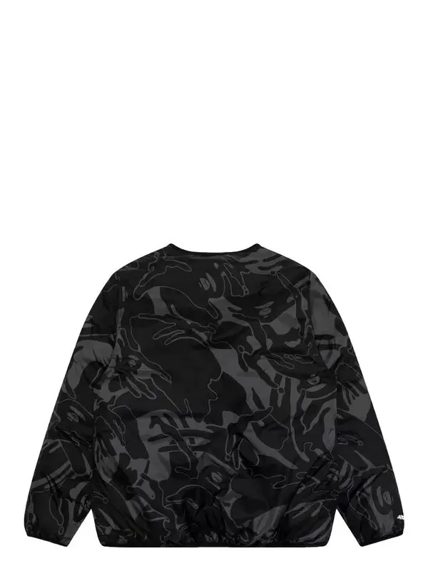 AAPE BY *A BATHING APE Moonface Reversible Camo-print Down Jacket - Black