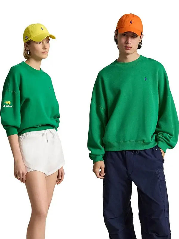 Ralph Lauren Us Open Fleece Crewneck Sweatshirt - Billiard