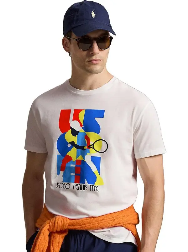Ralph Lauren Us Open Classic Fit Graphic T-shirt - White