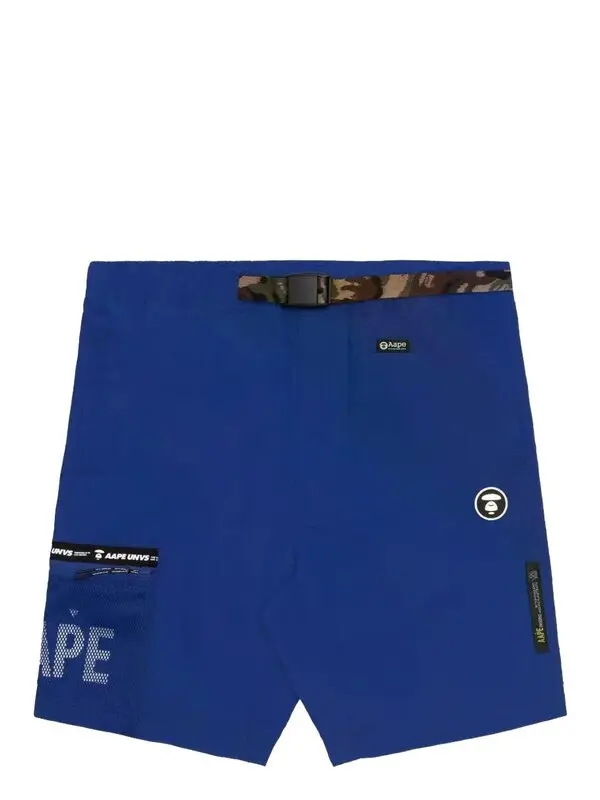 AAPE BY *A BATHING APE Belted Cargo Shorts - Blue