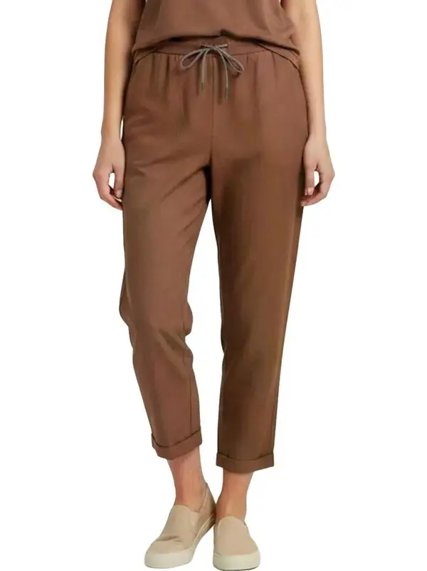 Fabiana Filippi Drawstring Waist Trousers - Brown