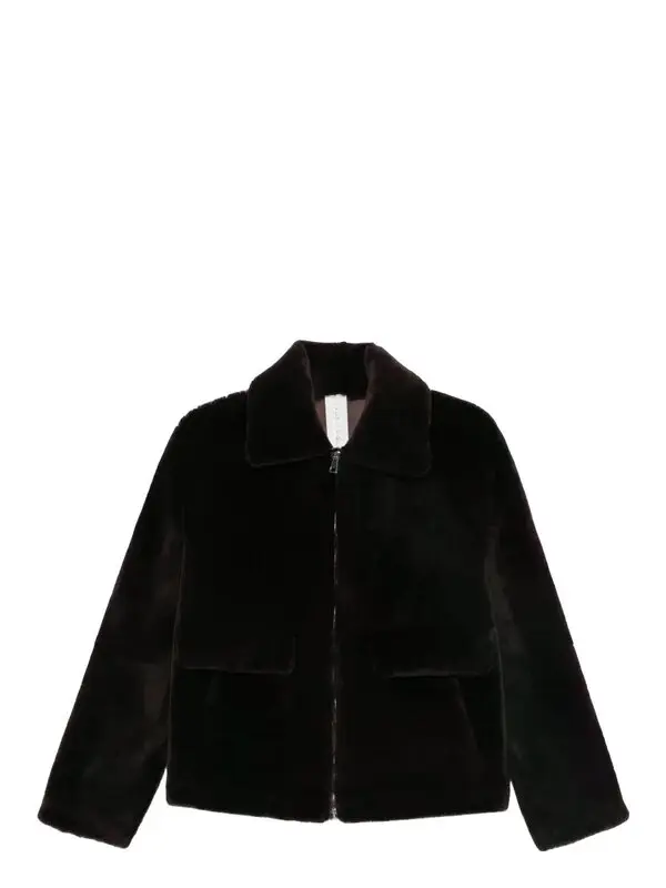 FURLING BY GIANI Giulia Faux-fur Jacket - Red
