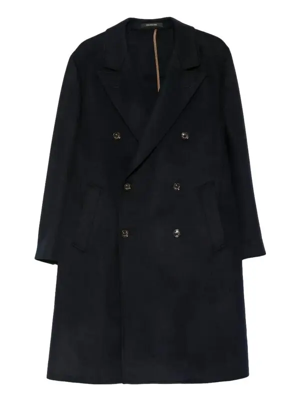 MONTECORE Double-breasted Coat - Blue