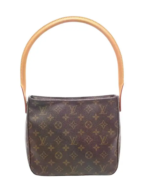 LOUIS VUITTON 2002 Monogram Looping Mm Shoulder Bag - Brown