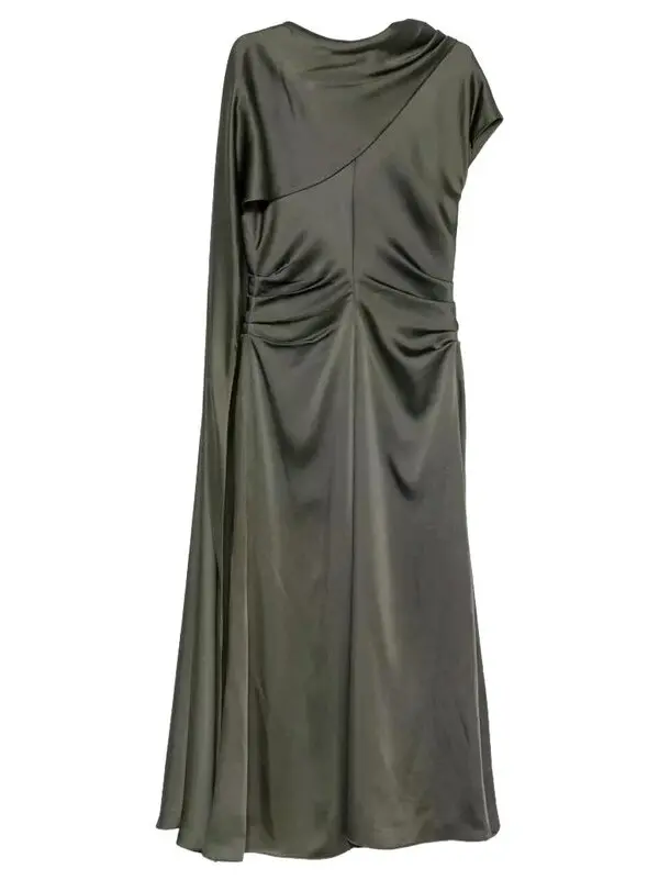 Simkhai Draped Asymmetric Midi Dress - Green