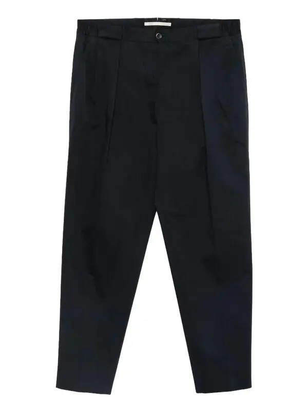 BRIGLIA 1949 Pleated-detail Tapered Trousers - Blue