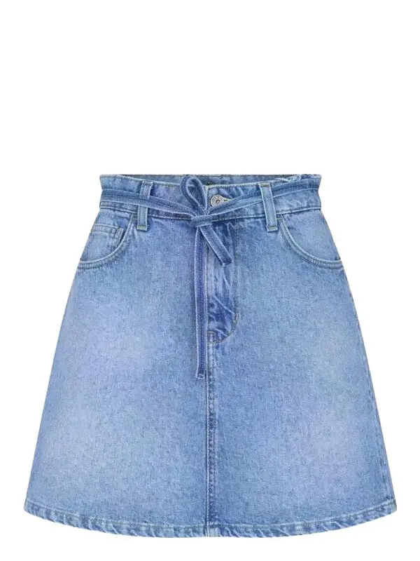 Liu Jo Mini Skirt With Matching Foulard Belt - Blue