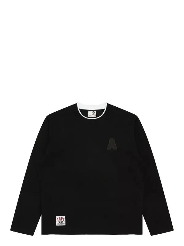 AAPE BY *A BATHING APE A Logo-patch Layered-effect T-shirt - Black