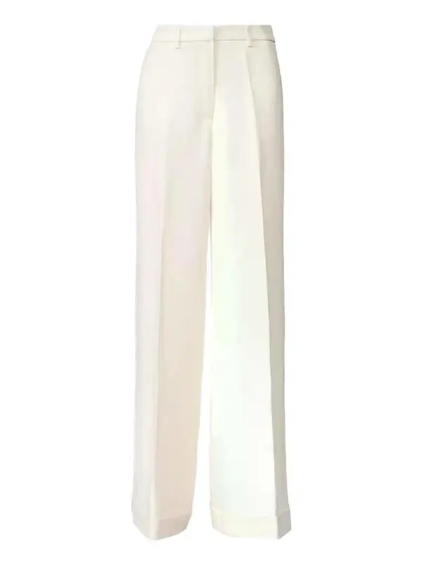 Fabiana Filippi Embellished Belt-loop Wide-leg Trousers - White