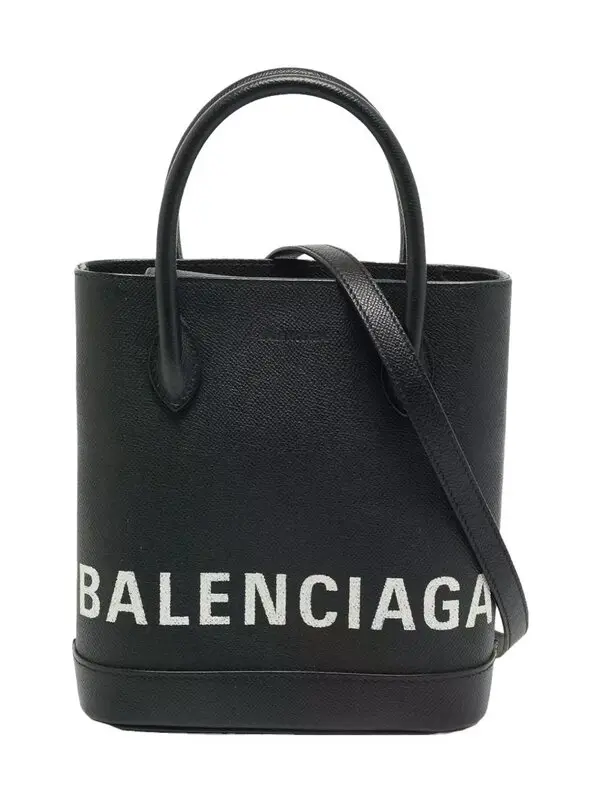 Balenciaga Ville Logo-print Tote Bag - Black