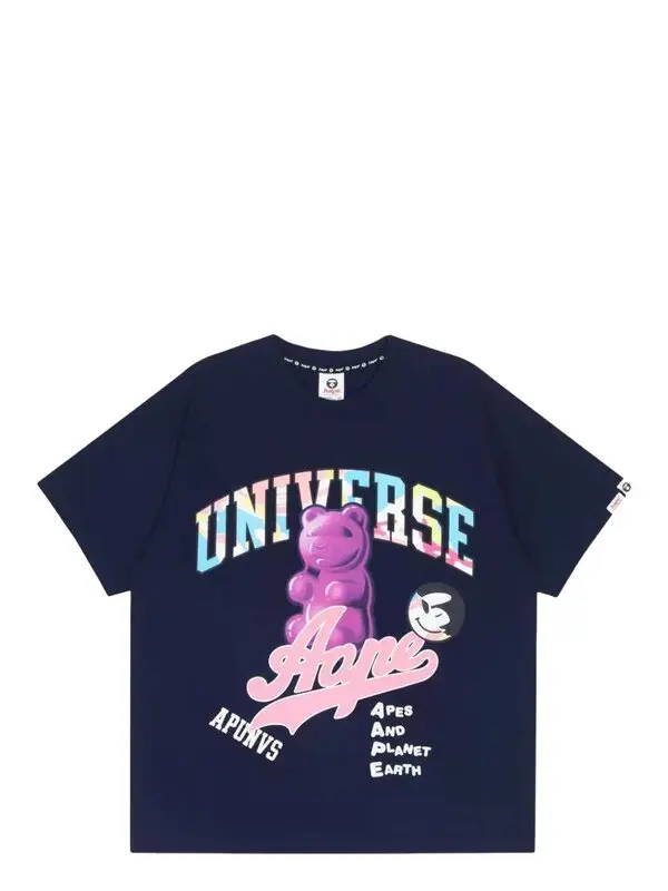 AAPE BY *A BATHING APE Graphic-print T-shirt - Blue