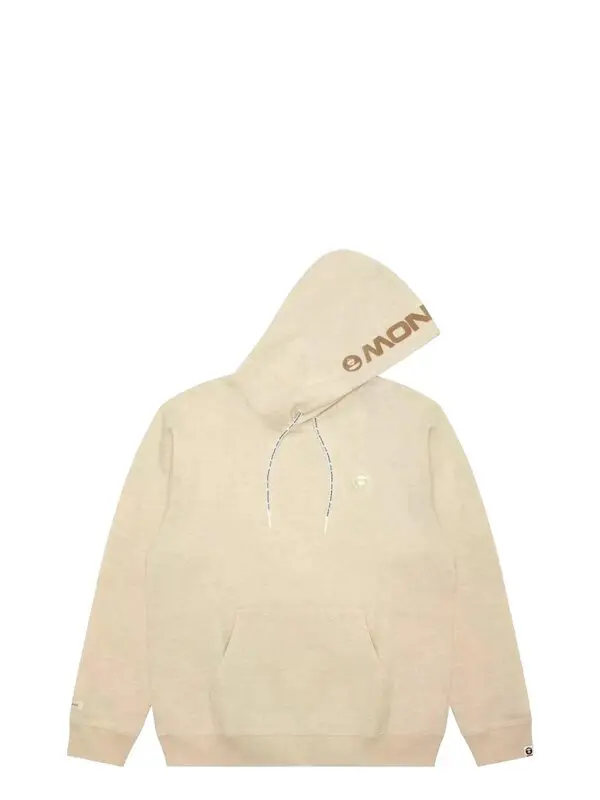 AAPE BY *A BATHING APE Aapenow Moonface-detail Hoodie - Neutrals
