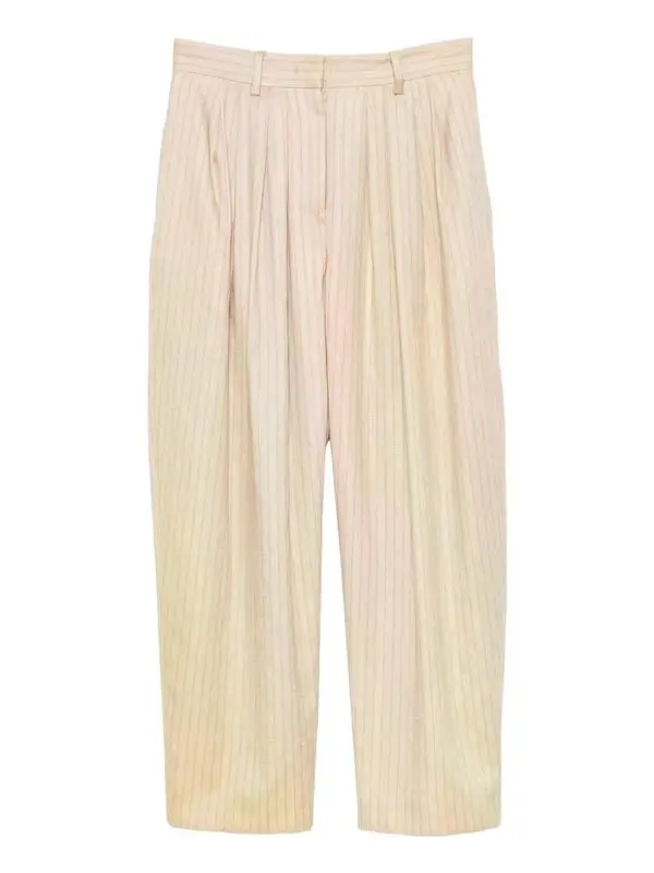 Isabel Marant Étoile Janice Pinstripe Tailored Trousers - Neutrals