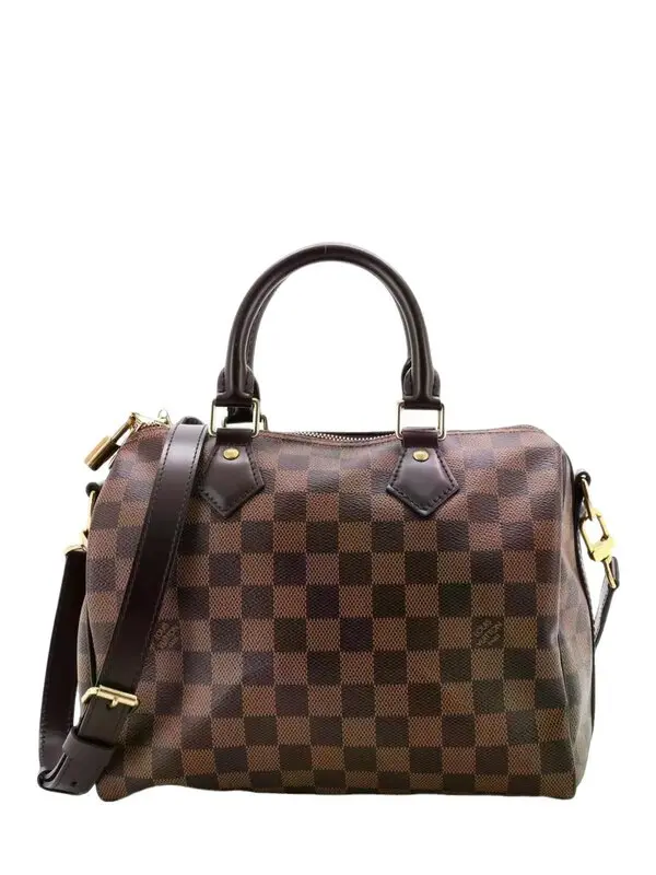 LOUIS VUITTON Speedy Bandouliere Damier 25 Satchel - Brown