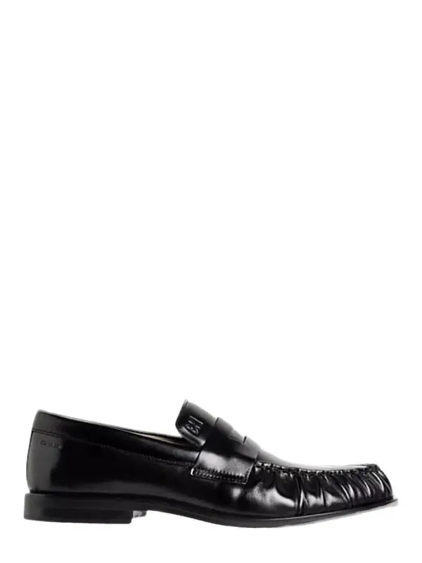 Calvin Klein Theo Ruched-detail Loafers - Black