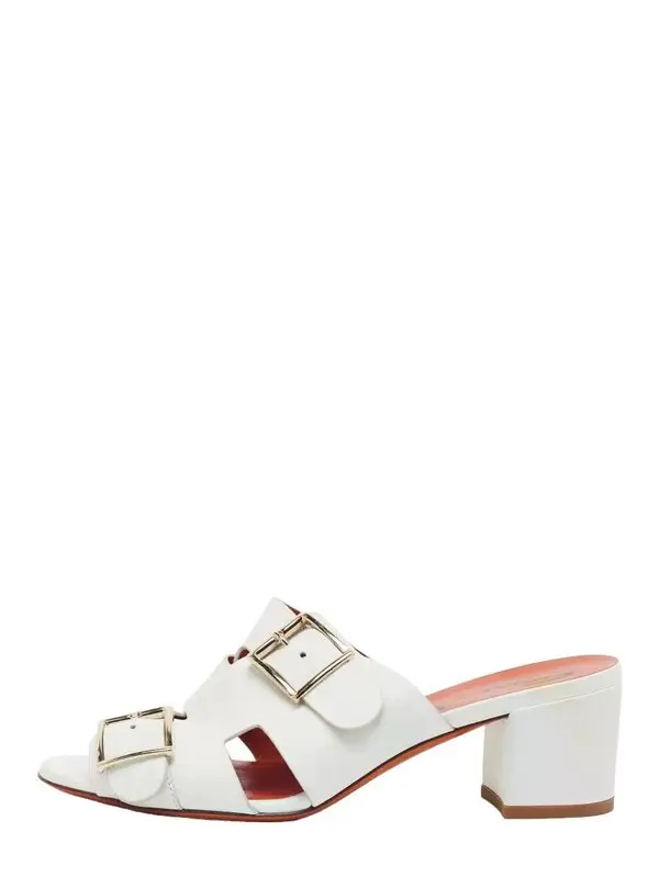 Santoni Buckle-detail Sandals - White