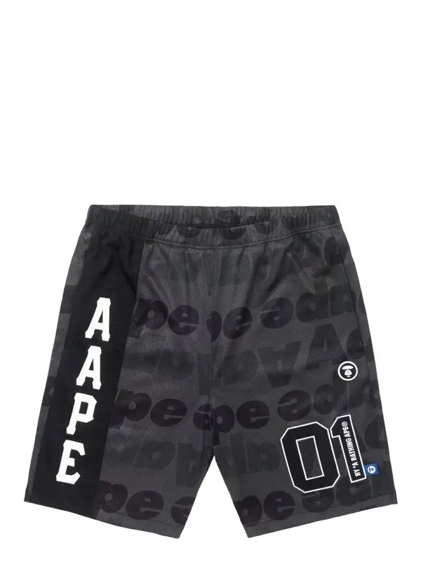 AAPE BY *A BATHING APE Moonface Detail Shorts - Black