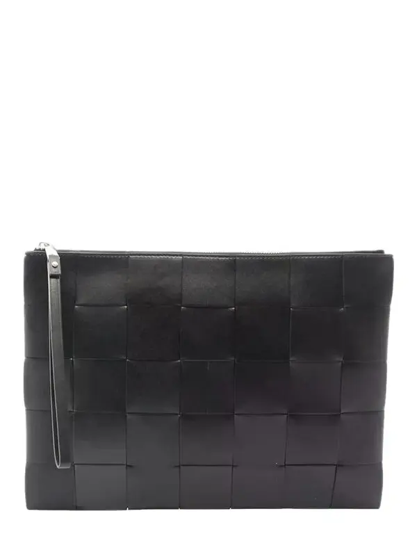 Bottega Veneta Nappa Maxi Intrecciato Clutch Bag - Black