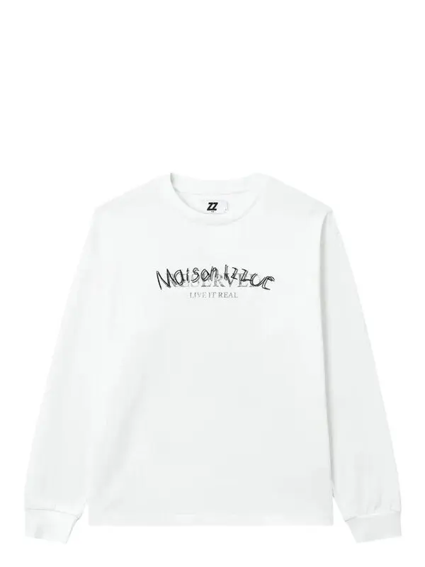 Izzue Logo-print Long-sleeve T-shirt - White