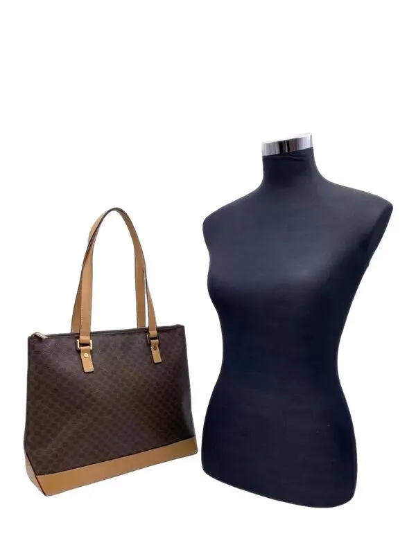 Celine Macadam Canvas Tote Bag - Brown