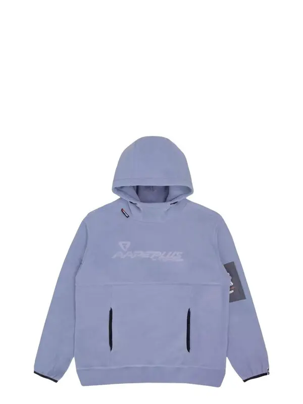 AAPE BY *A BATHING APE Logo-print Fleece Hoodie - Blue