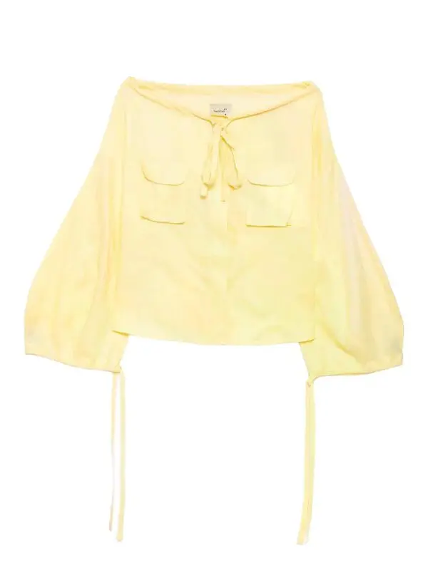 BAMBAH Linen Balloon Shirt - Yellow