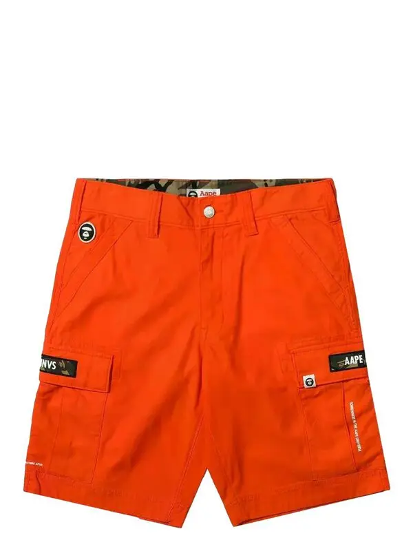 AAPE BY *A BATHING APE Logo-pocket Cargo Shorts - Orange
