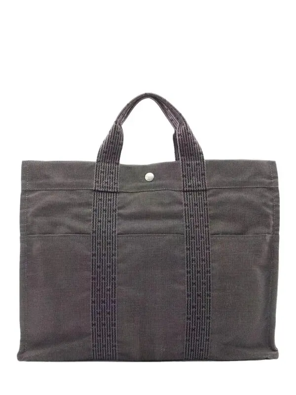 Hermès 20th Century Canvas Herline Mm Tote Bag - Grey