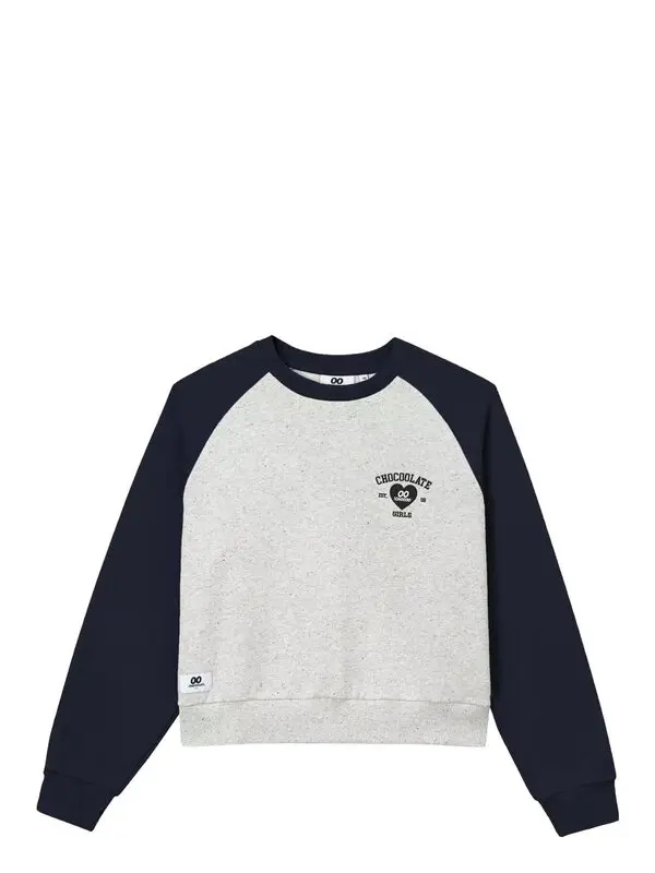 CHOCOOLATE Logo-print Raglan Sleeve Sweater - Neutrals