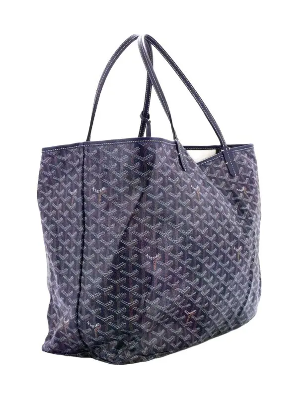 Goyard Saint Louis Coated Canvas Gm Tote Bag - Blue