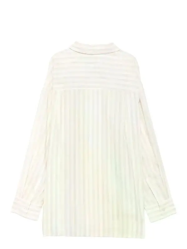 BAMBAH Pinstripe Linen Shirt - Grey