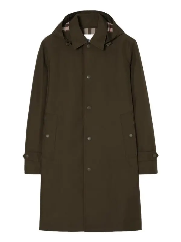Burberry Hooded Car Coat - Snug Brown