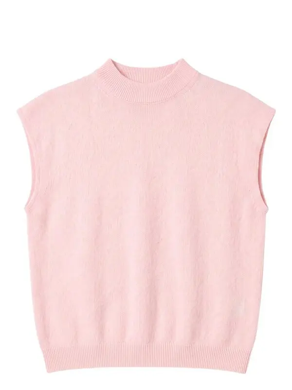 BRODIE CASHMERE Tina Cashmere Tank - Pink